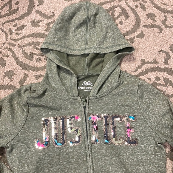 Justice | Jackets & Coats | Justice Zip Up Hoodie | Poshmark
